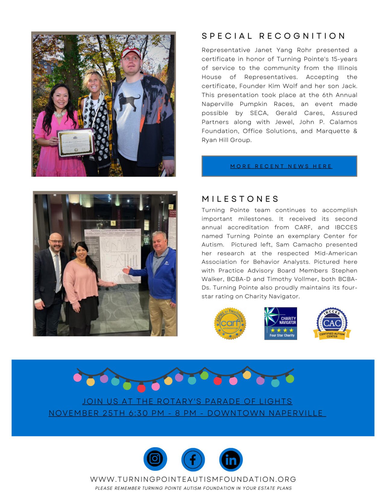 Turning Pointe Newsletter - November 2022 - Turning Pointe Autism ...